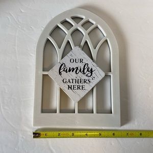 Wall Decor | Arch Window Shaped Wall Plaque | Poshmark